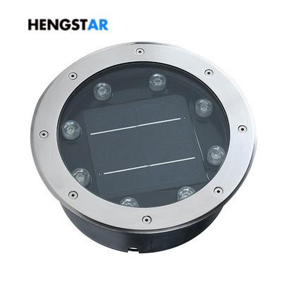 China IP65 Outdoor Solar Powered LED Ground Lights Stainless Steel Body High Brightness for sale
