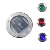 China IP65 Outdoor Solar Powered LED Ground Lights Stainless Steel Body High Brightness for sale