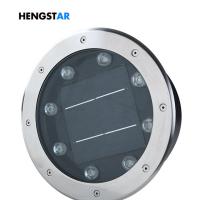 China IP65 Outdoor Solar Powered LED Ground Lights Stainless Steel Body High Brightness for sale