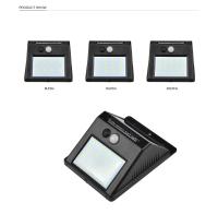 China PIR Motion Sensor Solar Powered LED Wall Light , Wall Mounted Solar Garden Lights for sale