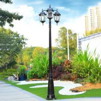 China 6M 5M Outdoor LED Garden Lights , Modern / Vintage Style Outdoor Decorative Pole Lights for sale