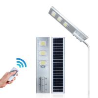 China 2700-6500K CCT All In One LED Solar Street Light 50W 100W 150W Aluminum Alloy Case for sale