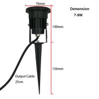 China Adjustable Outdoor Lawn Lights 5w , Ground Spike Lights 50000h Working Lifetime for sale