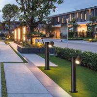 China Decorative Garden Bollard Light With Rotatable Head , Garden Landscape Lighting for sale