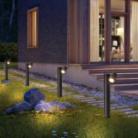 China Decorative Garden Bollard Light With Rotatable Head , Garden Landscape Lighting for sale