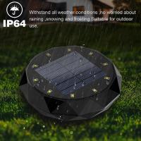 China 8 LEDs Solar Powered LED Ground Lights Automatic Induction High Brightness for sale