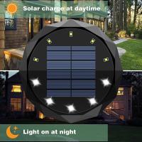 China 8 LEDs Solar Powered LED Ground Lights Automatic Induction High Brightness for sale