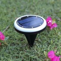 China Buried Type LED Solar Ground Lights For Floor Deck Stake Lighting With 8 LEDs for sale