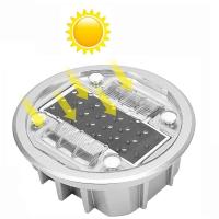 China Aluminum Solar Powered LED Ground Lights 6 LEDs Type For Airport Runway Edge for sale