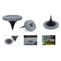 China Waterproof LED Solar Powered Garden Ground Lights Simulated Marble Stone Appearance for sale