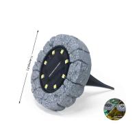China Waterproof LED Solar Powered Garden Ground Lights Simulated Marble Stone Appearance for sale