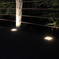 China 8 LEDs Rgb Recessed Ground Light Wireless Type Solar Powered For Lawn Pathway for sale