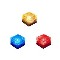China Environmental Friendly Solar Powered LED Ground Lights Creative Cube Rock Stone Shape for sale