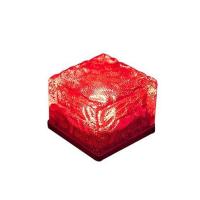 China Environmental Friendly Solar Powered LED Ground Lights Creative Cube Rock Stone Shape for sale