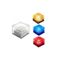 China Environmental Friendly Solar Powered LED Ground Lights Creative Cube Rock Stone Shape for sale