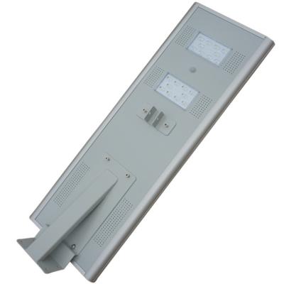 China 30 Watt All In One LED Solar Street Light Light Grey / Black Case SMD3030 Chip for sale