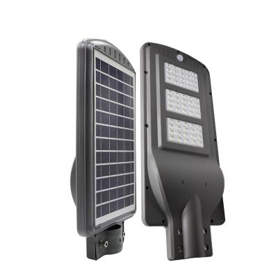 China 60 Watt All In One Integrated Solar Street Light With Motion Sensor 1500lm for sale