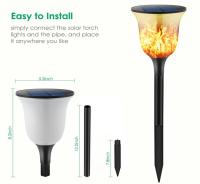 China 96 Leds Outdoor LED Garden Lights Flame Appearance For Decoration Rainproof for sale