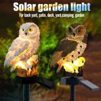 China Owl Shape Solar LED Night Light , Solar Powered Lawn Lights For Decoration for sale