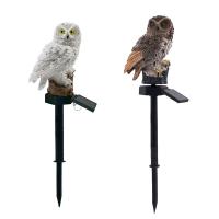 China Owl Shape Solar LED Night Light , Solar Powered Lawn Lights For Decoration for sale