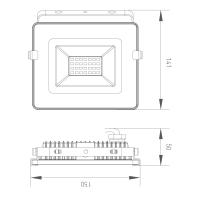 China Weather Proof High Lumen LED Floodlight With Powerful SMD 10w 30w 50w 70w 100w for sale