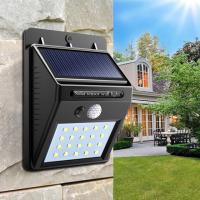 China PIR Solar Powered Motion Sensor Light For Outdoor Garden Fence Wall Patio for sale