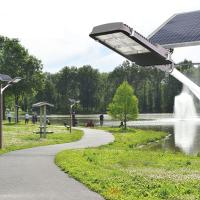 China 200w Solar Led Street Light , Outdoor Badminton Court Lighting With Diamond Reflector for sale