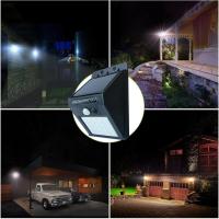 China Aluminum Alloy Solar Wall Wash Light , PIR Motion Sensor Wall Lamp Easy Install for sale