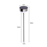 China Solar Powered Outdoor Lawn Lights IP65 Weatherproof Stainless Steel Base 80Lm for sale