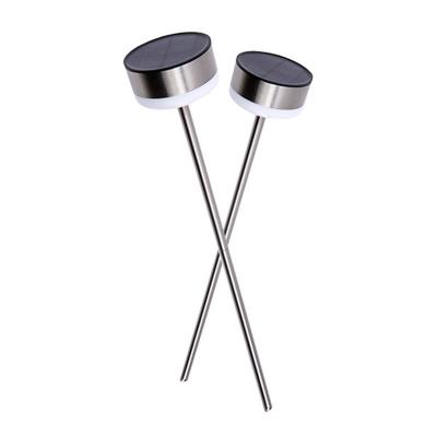 China Solar Powered Outdoor Lawn Lights IP65 Weatherproof Stainless Steel Base 80Lm for sale