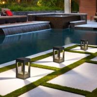 China Square Shape Outdoor Grass Lights 600mm , Landscape Villa Garden Lawn Lights Ip65 for sale