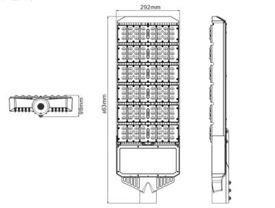 China High Luminance IP67 180w LED Street Light For Outdoor Newest Design Aluminum Shell for sale