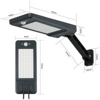 China All In One Type 60 LED Solar Street Light , 900lm Motion Sensor Wireless Street Light for sale