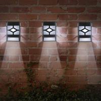 China Yard Garden Solar Wall Mounted Motion Sensor Light , Solar LED Fence Post Lights for sale