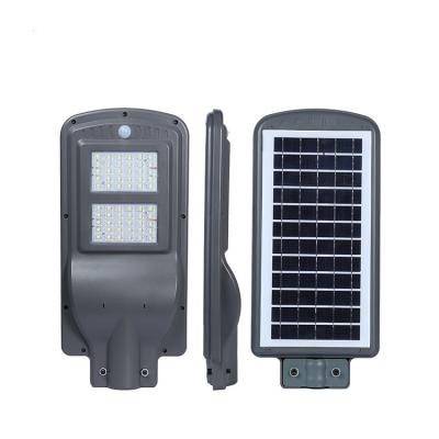 China Aluminum IP65 Solar All In One 60W 100W 180W Led Street Light for Parking Lot for sale
