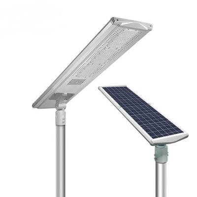 China 150lm/W Outdoor LED Solar Lights Aluminum All In One Street Lamp for sale