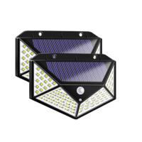China Best Sale Amazon China Supplier Waterproof Outdoor Motion Sensor Infrared Wall Lamp, 100 Led Garden Sensor Solar Light for sale