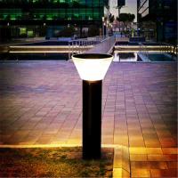 China Outdoor Solar Gate Light 6500K Solar Powered Bollard Lawn Lamp Villa Landscape Pillar Post LED Solar Garden Light for sale