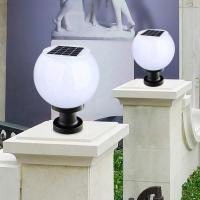 China Outdoor Waterproof Solar Powered Town House Lawn Garden Bungalow Pathway Fence Street Post LED Lights for sale