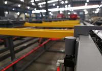 China 12m CNC Automatic Steel Bar Shear Sawing Cutting Line 2100*76mm for sale