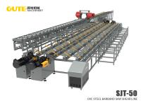 China 2100*76mm Shear Rebar Saw Shear Line Cutter Machine PLC Control for sale