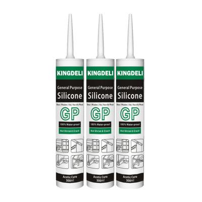 China Acid Cure Waterproof Clear Acetic Silicone Sealant For Window for sale