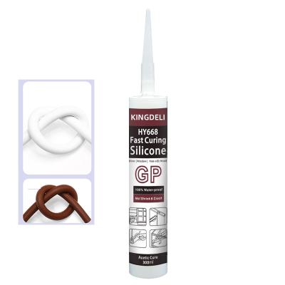 China Free Glue Acetic Silicone Sealant 280ml For Metal Waterproof Swimming Pool for sale