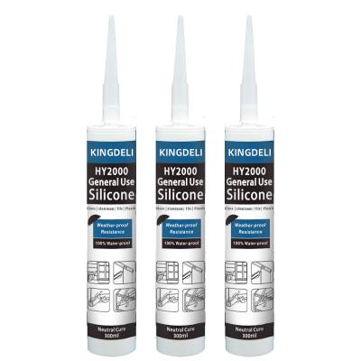 China Waterproof Neutral Cure Clear Silicone Sealant For Bathroom Glass for sale