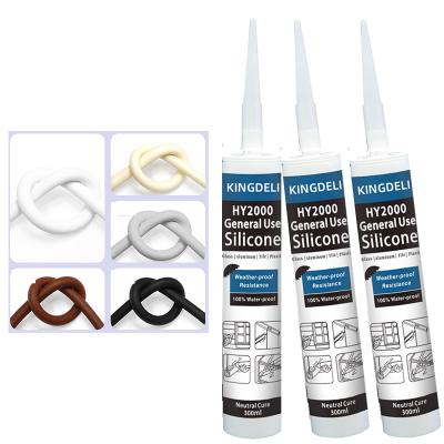China Multipurpose Neutral Silicone Sealant , Clear Silicone Glue For Glass UV Resistant for sale