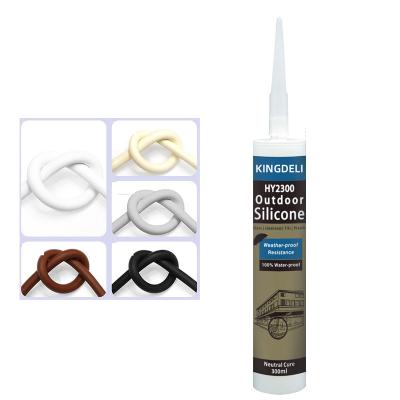 China High Strength Non Toxic Silicone Sealant , Neutral Flexible Silicone Adhesive For Window for sale