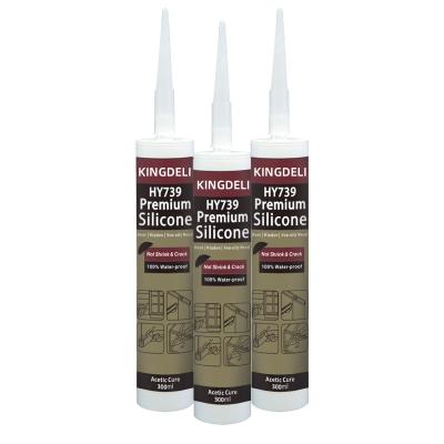 China Customized Flexible Acetic Silicone Sealant Weathering Resistant for sale