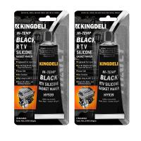 China Black RTV Gasket Maker Silicone Sealant Odorless High Temp Resistant for sale