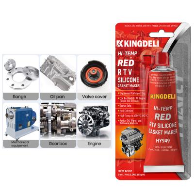 China Red RTV Gasket Maker Silicone Sealant Oil Resistant For Automotive OEM for sale