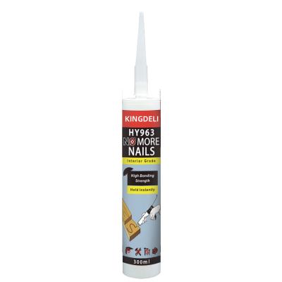 China Nail Free Construction Adhesive Glue Fast Drying White Color for sale
